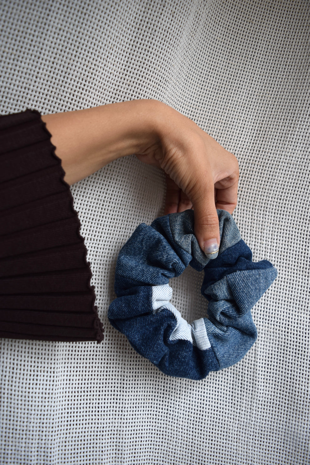Denim Scrunchies – AYPE WORKS