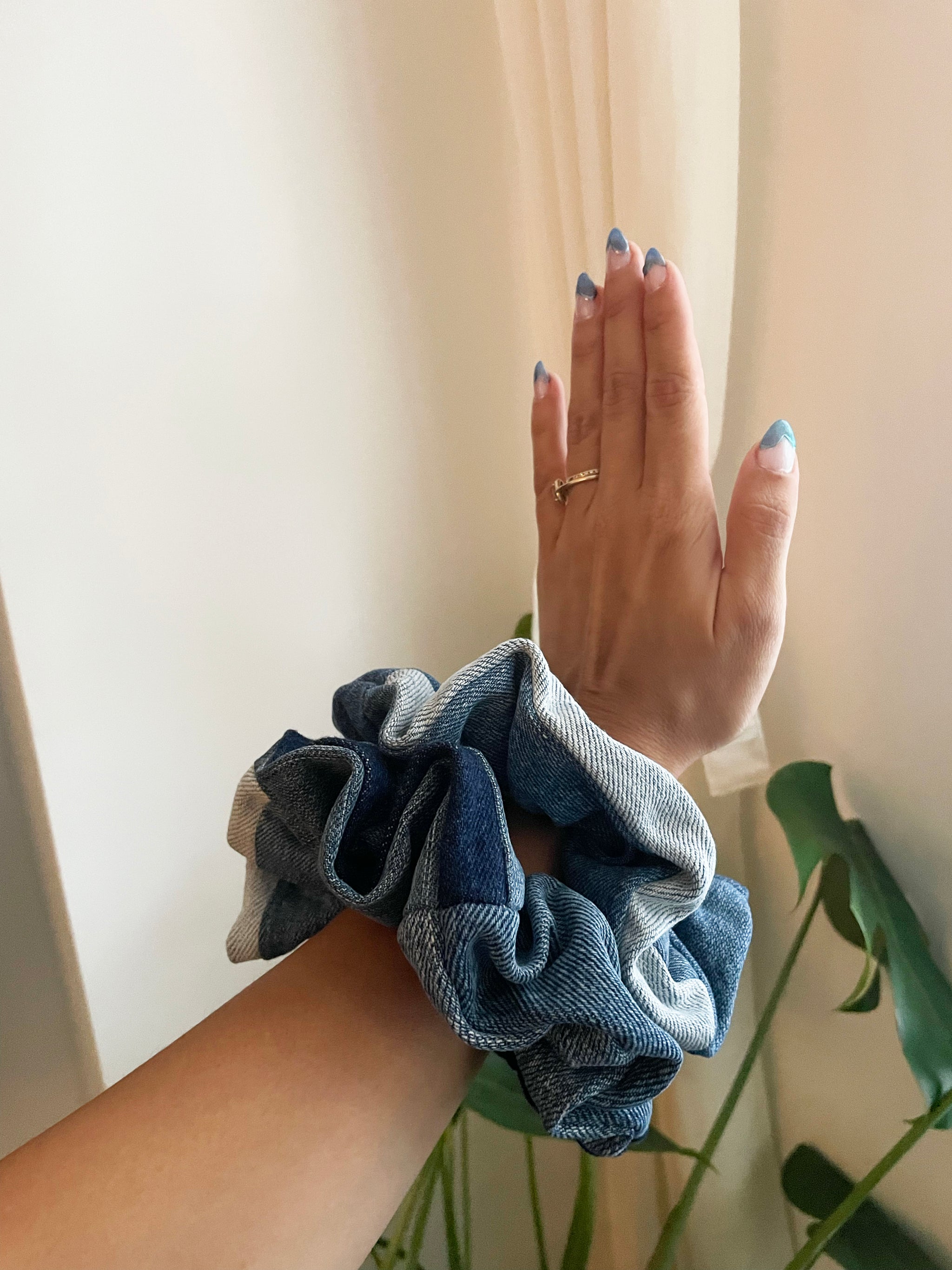 Denim Scrunchies – AYPE WORKS